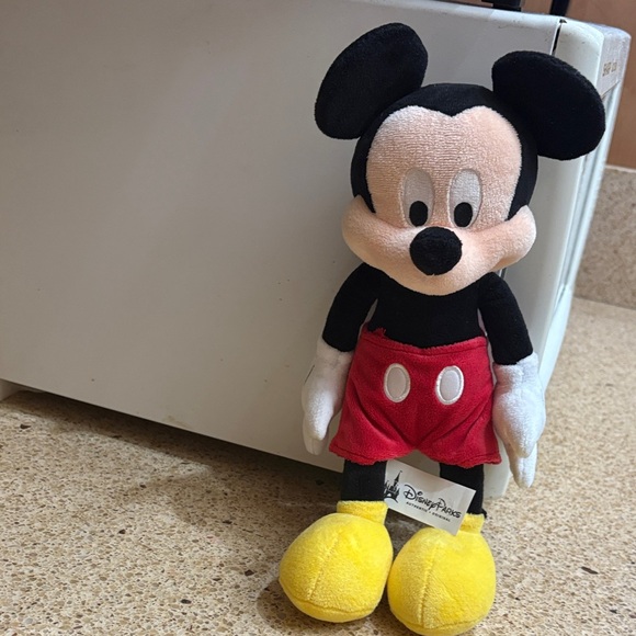 Disney | Toys | Straight From Disney Parks Mickey Mouse Plush Black Red ...